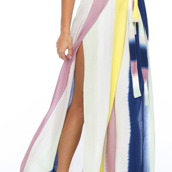 Indah | Pants & Jumpsuits | Indah Eclipse Wrap Pant In Tropical Stripe ...